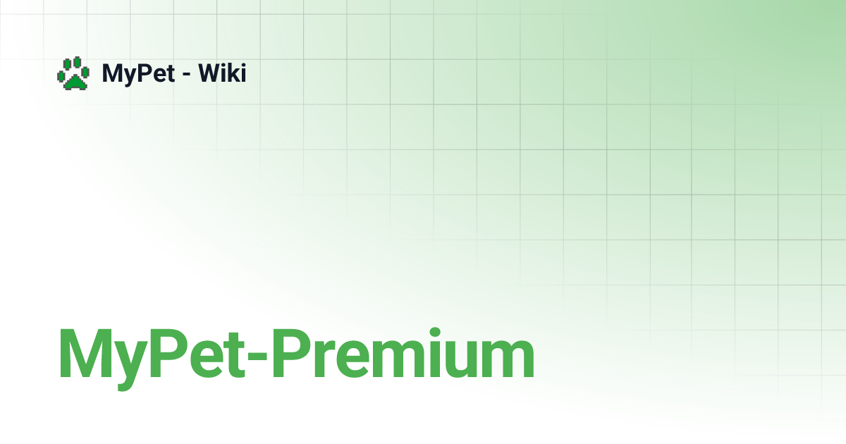 MyPet-Premium | MyPet - Wiki